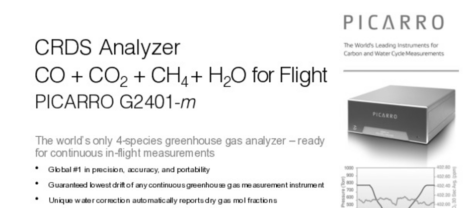 G2401-m Analyzer Datasheet | Picarro